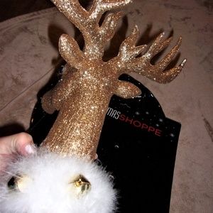Holiday | New Deer Gold Glittered Christmas Tree Topper Deco | Poshmark